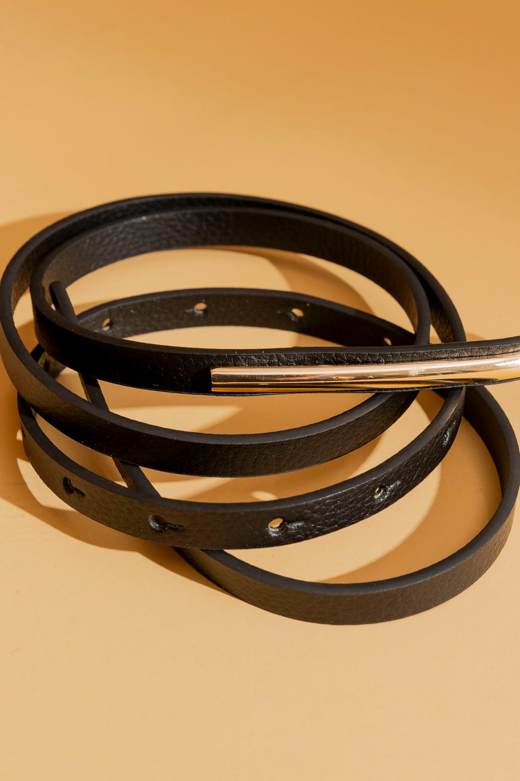 Black Metal Tip Belt Black Os – Motto AU