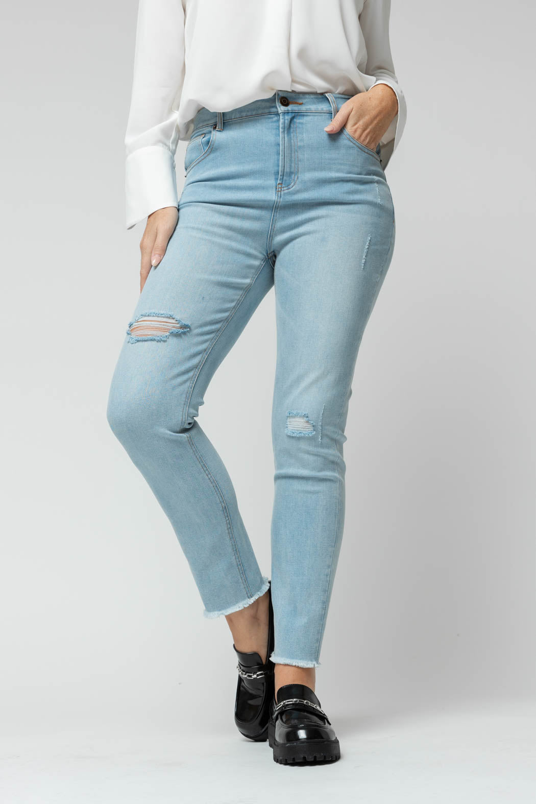 Light Denim Stretch Milan Jean – Motto AU