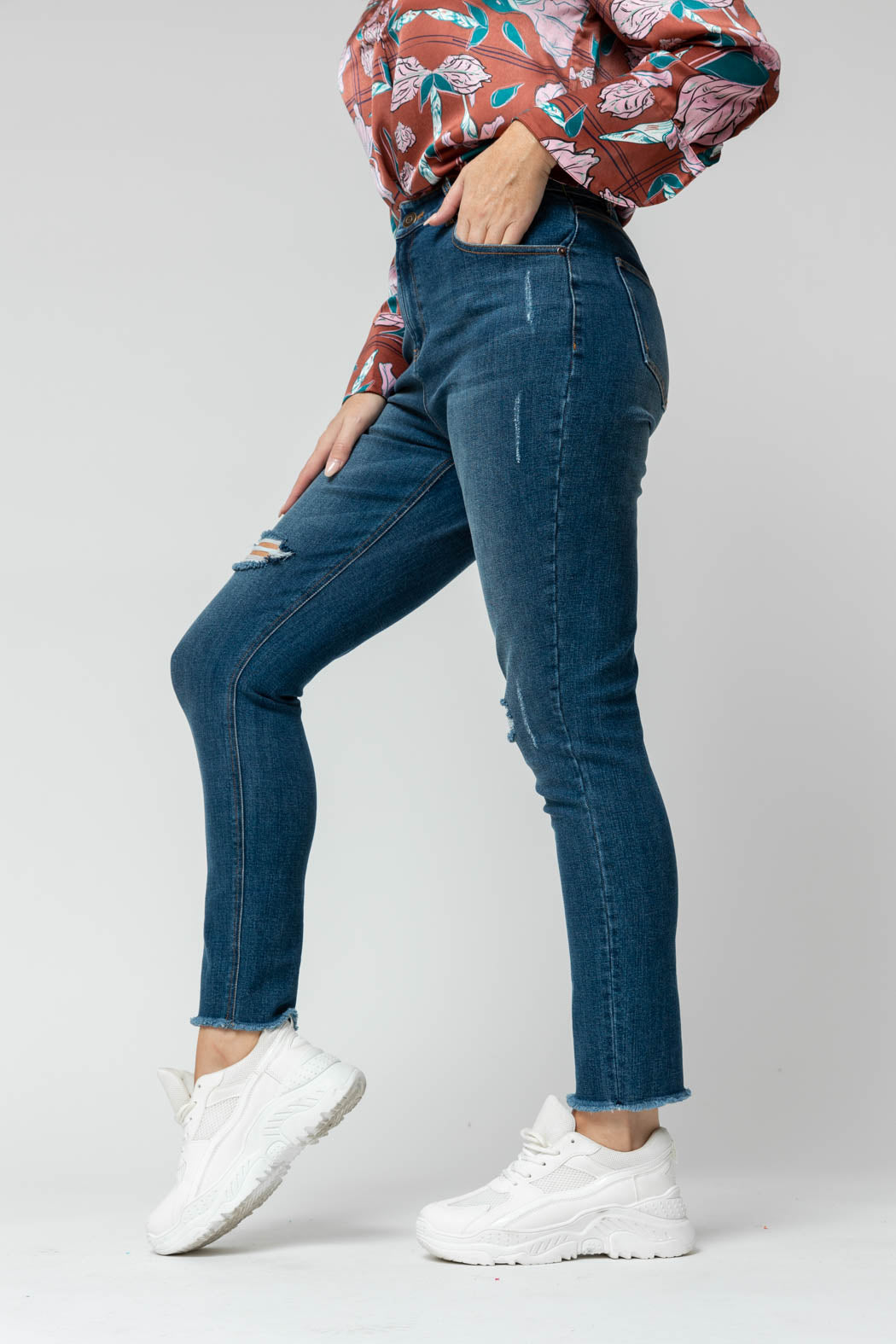 Chambray Stretch Milan Jean – Motto AU