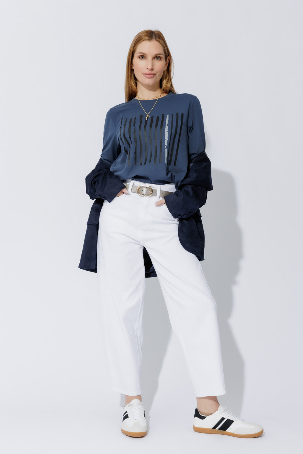 White Denim Barrel Jean – Motto AU