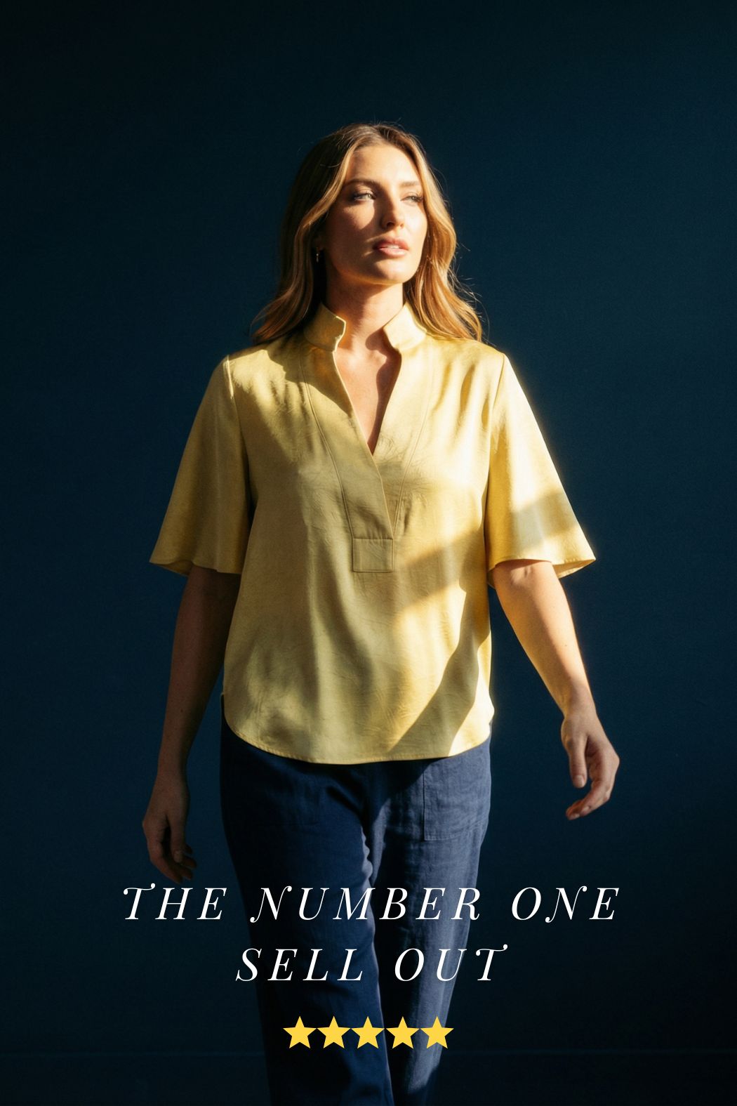 Lemon Embossed Fluted Blogger Shirt – Motto AU